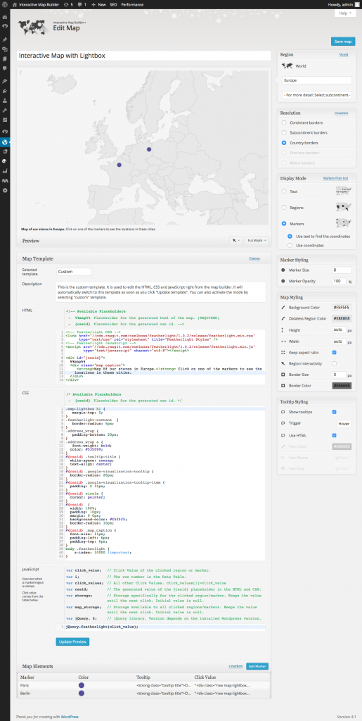 Map examples - Interactive Map Builder